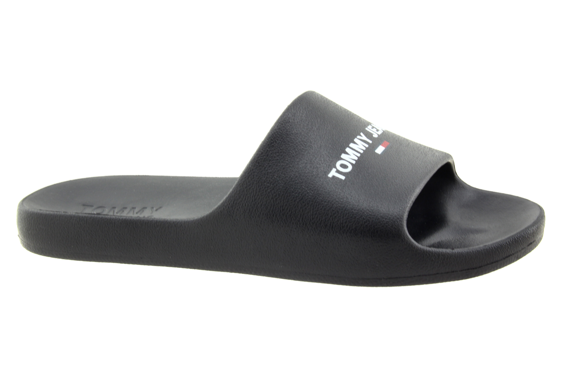TOMMY HILFIGER Pánské černé letní pantofle - Shoemaker.cz