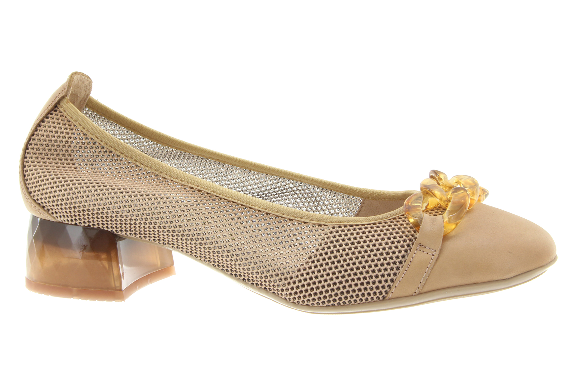 HISPANITAS Dámské kožené béžové baleríny - Shoemaker.cz