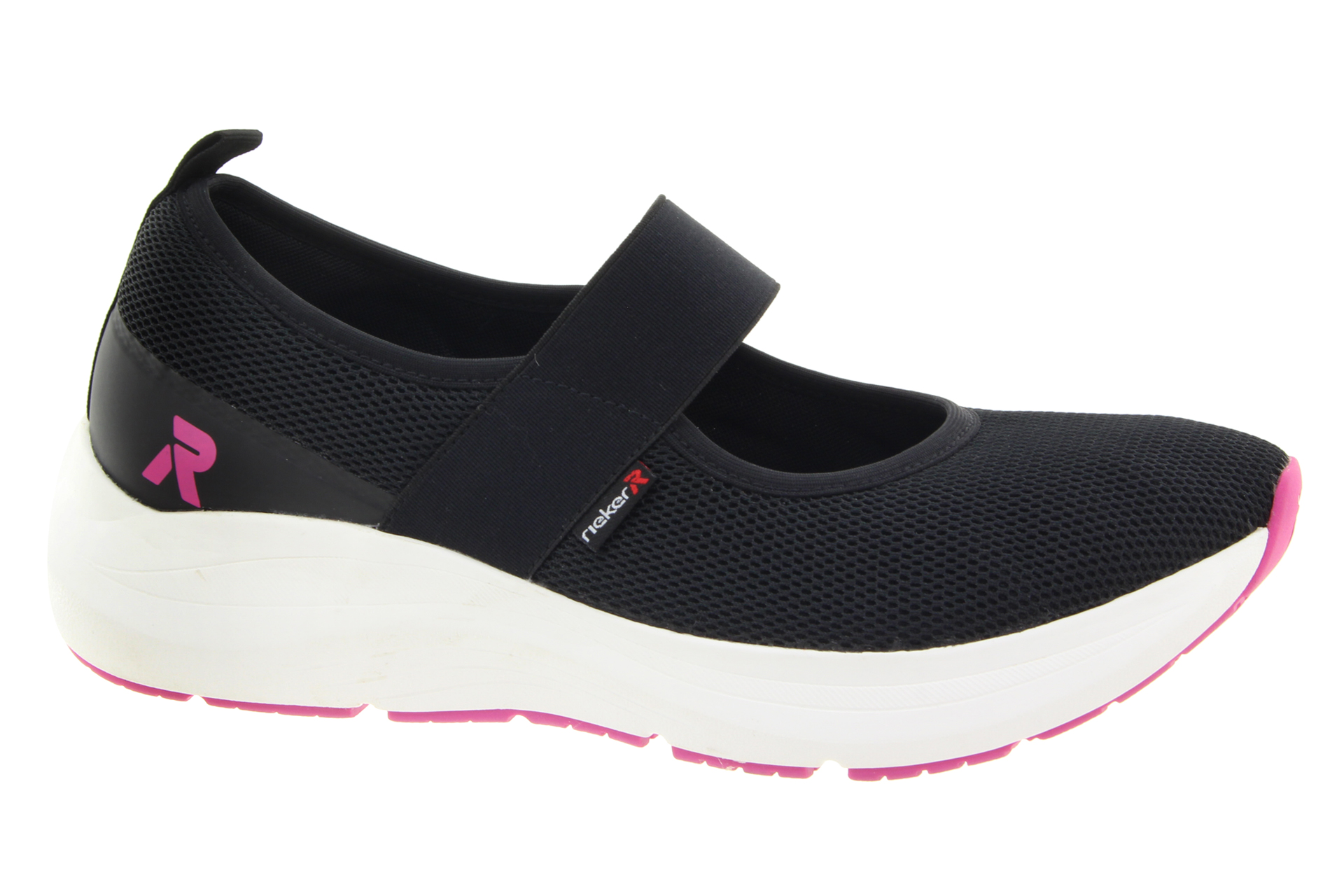 RIEKER REVOLUTION Dámské černé textilní baleríny - Shoemaker.cz