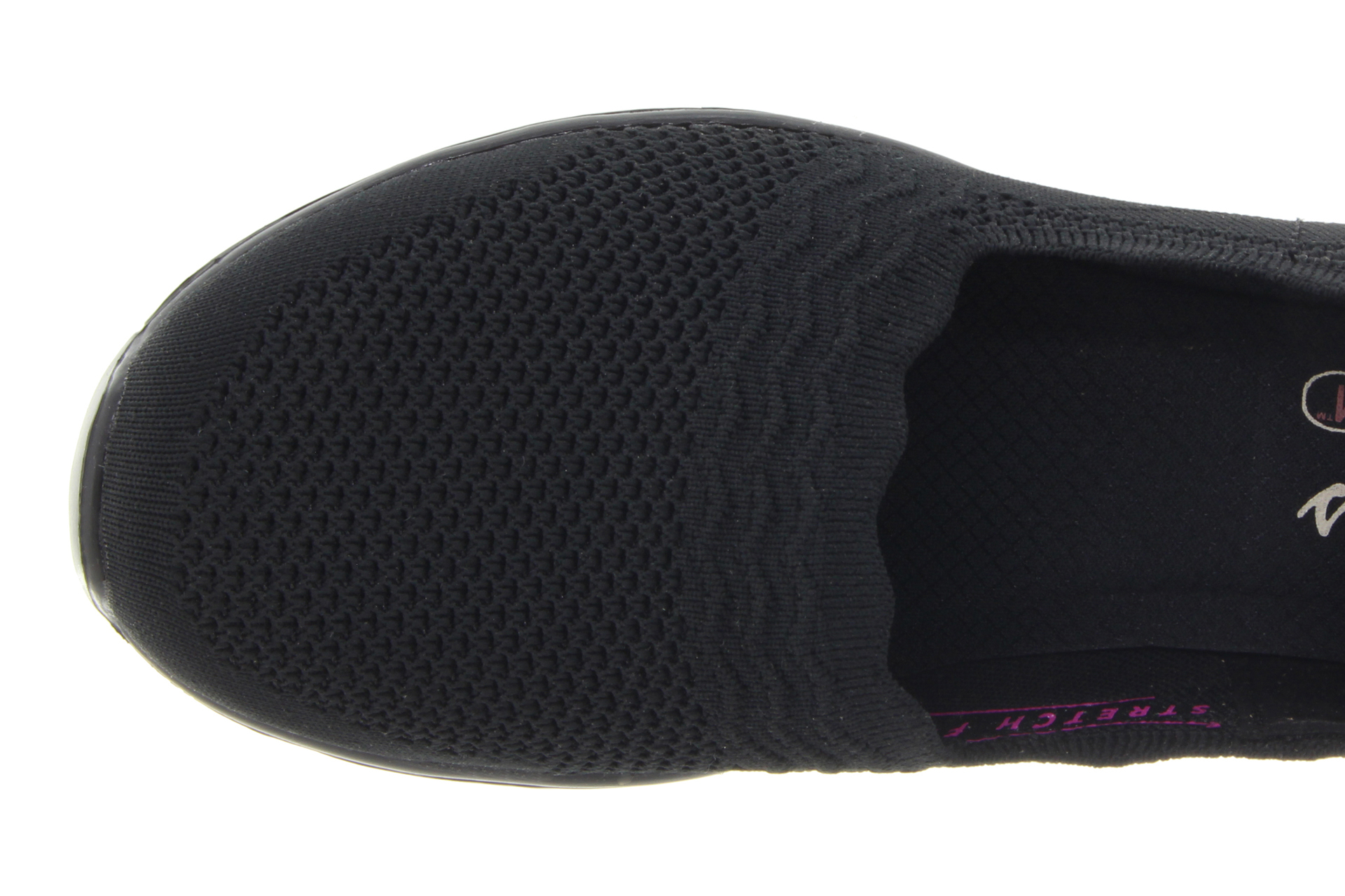 SKECHERS Dámské černé textilní baleríny - Shoemaker.cz