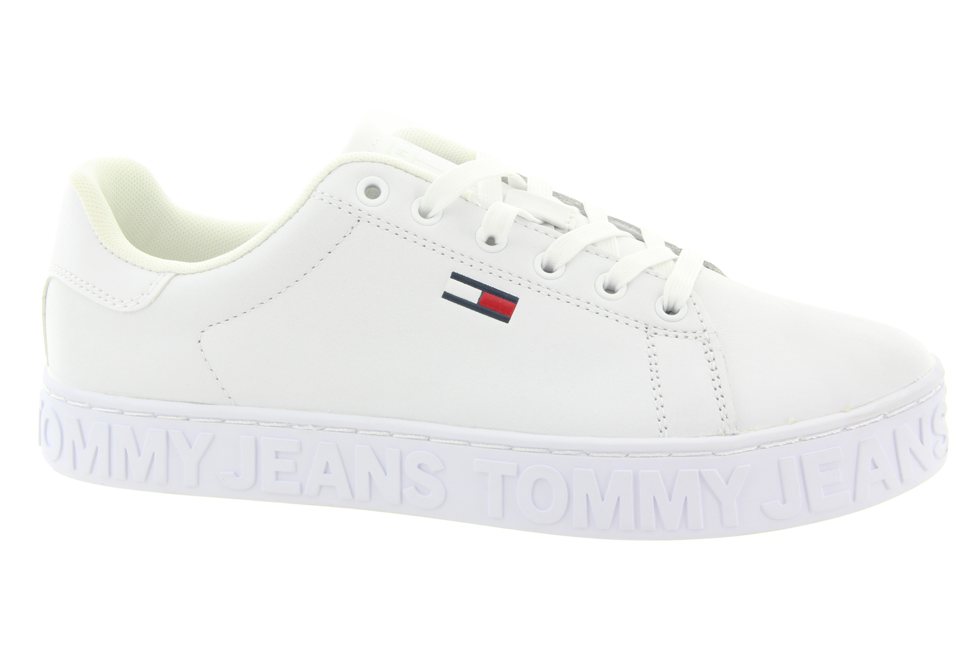 TOMMY HILFIGER Dámské bílé kožené tenisky - Shoemaker.cz