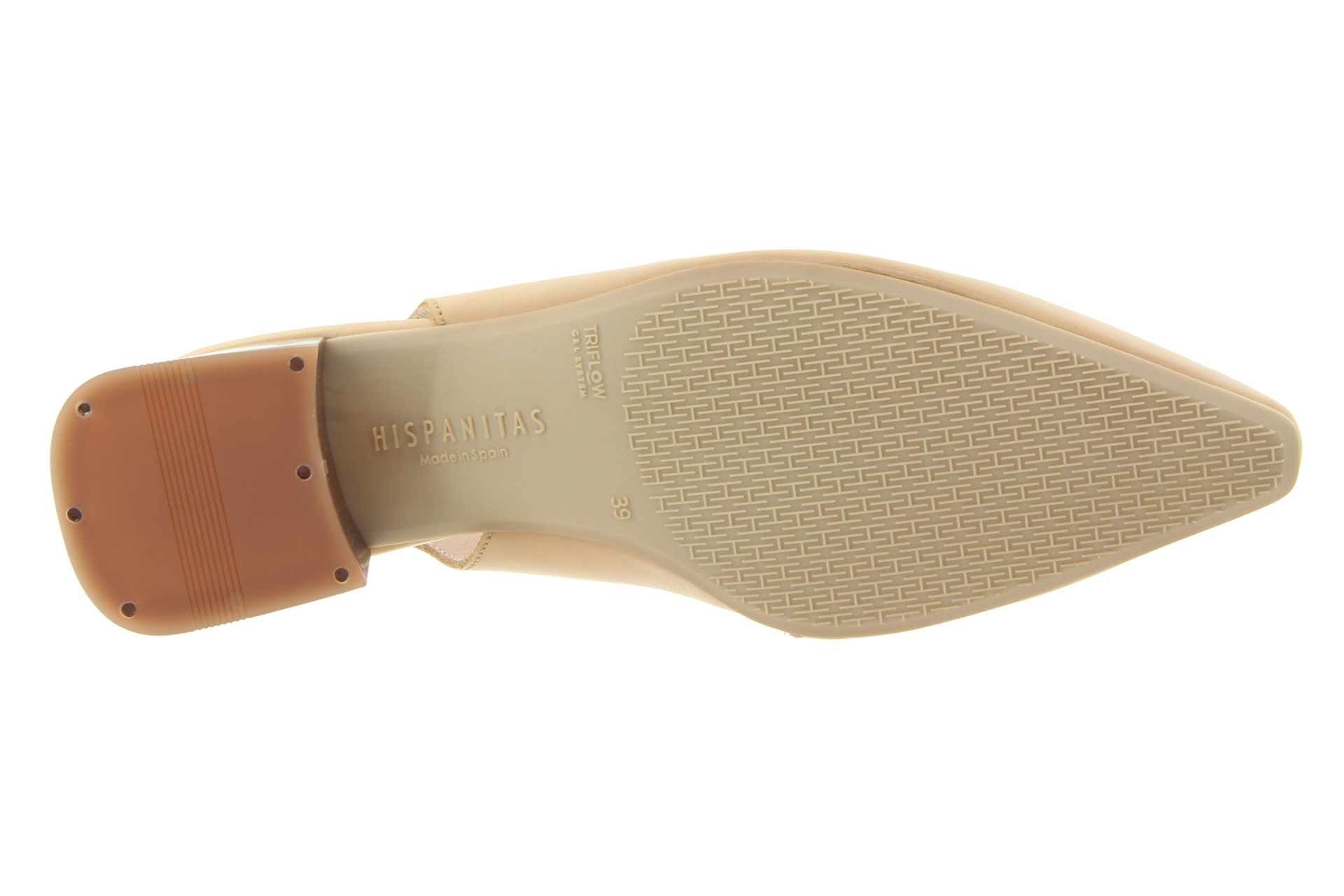 HISPANITAS Dámské kožené béžové baleríny - Shoemaker.cz