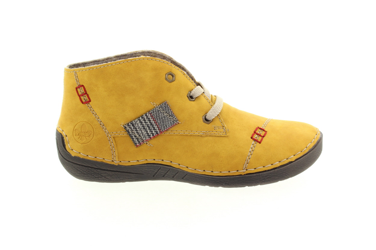 RIEKER Dámský žlutý kotník - Shoemaker.cz